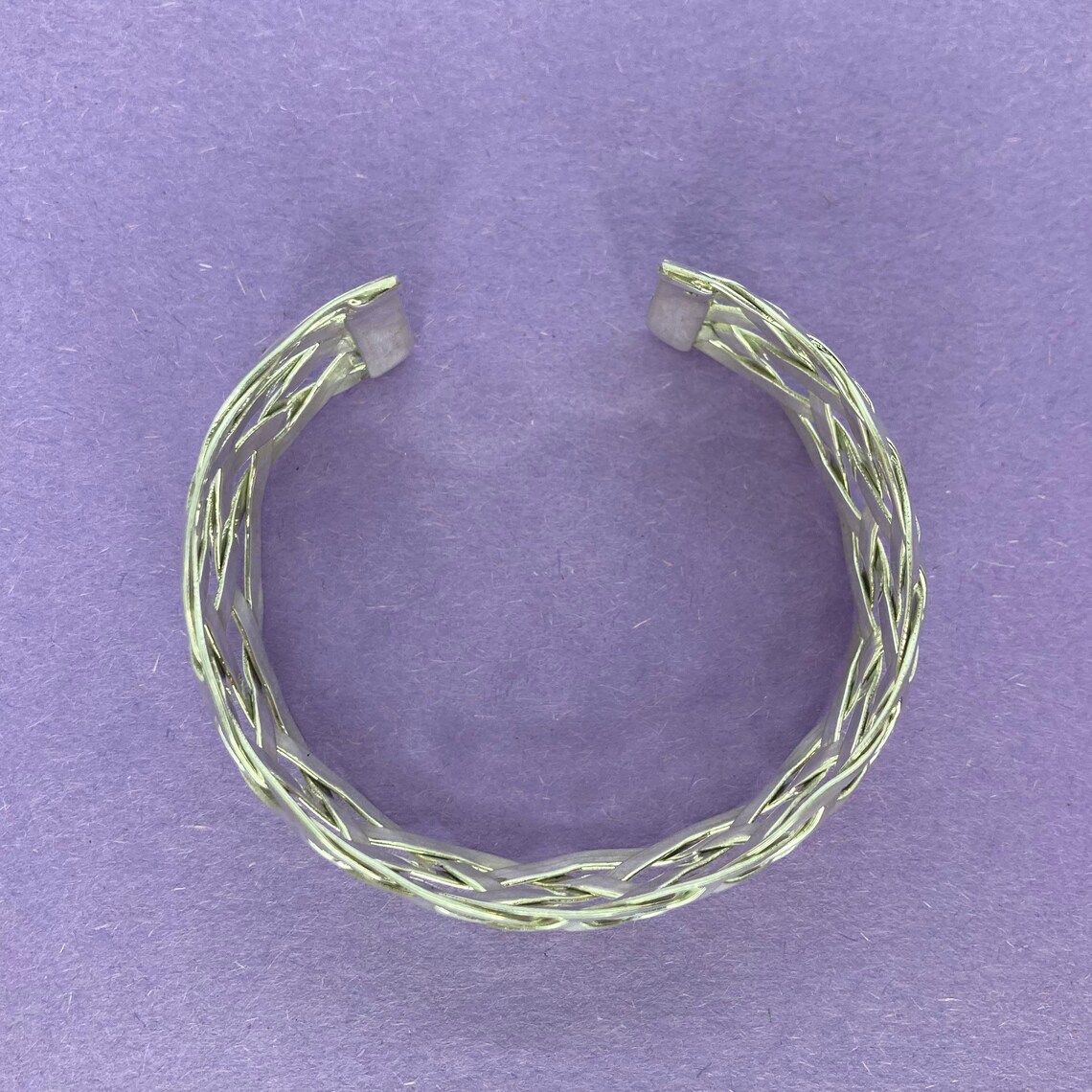 Sterling Silver Braided Cuff Bracelet. Handmade Artisanal - Etsy