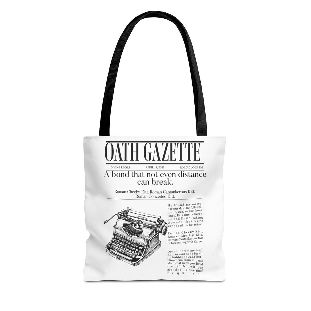Divine Rivals Tote Bag, Oath Gazette Tshirt, Iris Winnow and Roman Kitt ...