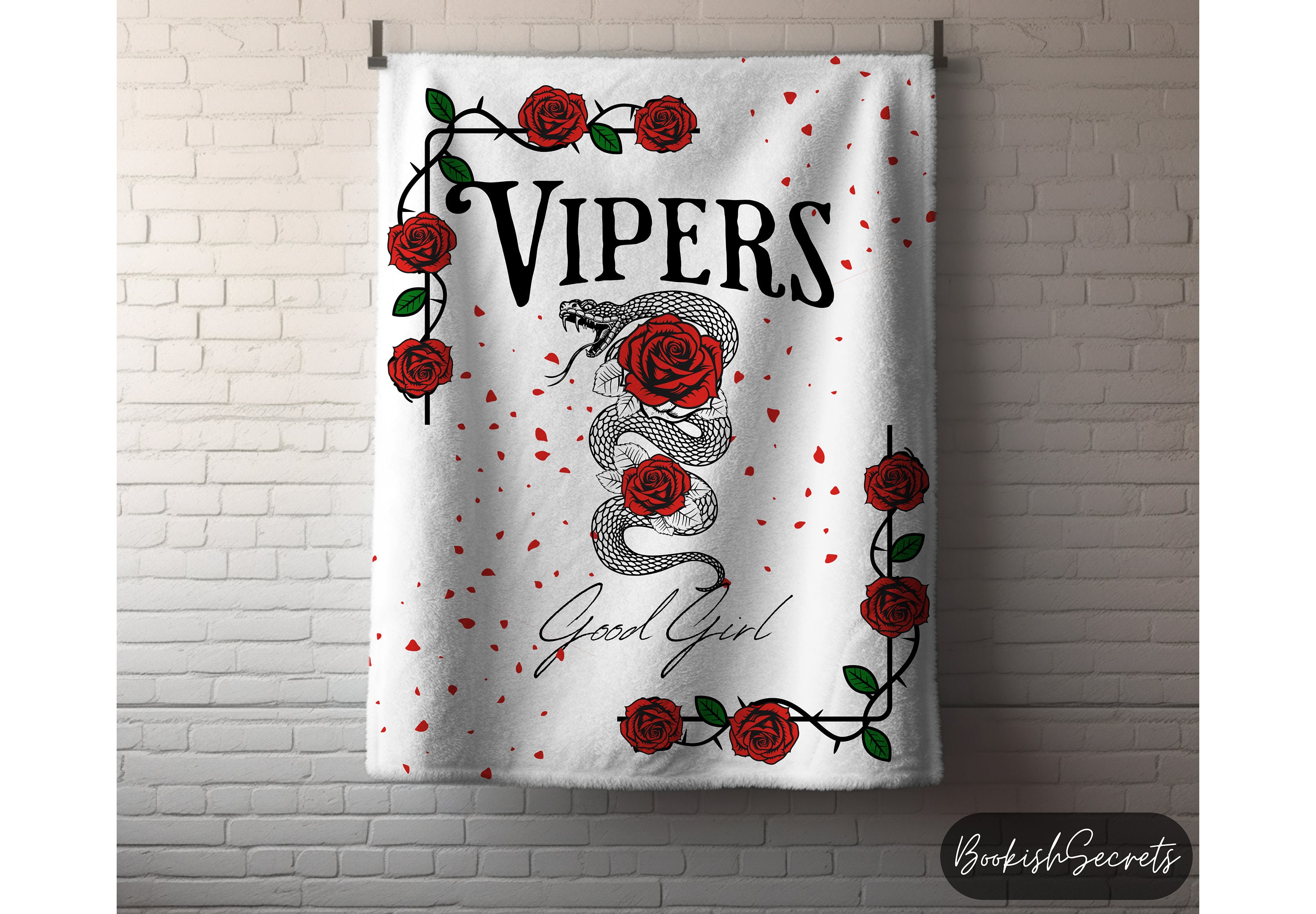 Vipers Den, Viper Good Girl Blanket, Dark Romance,dark Academia Decor ...