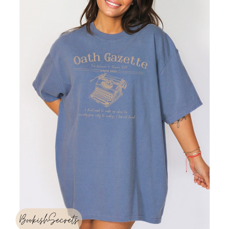 Divine Rivals Vintage Shirt, YA Fantasy Gift, Oath Gazette Tshirt, Iris ...