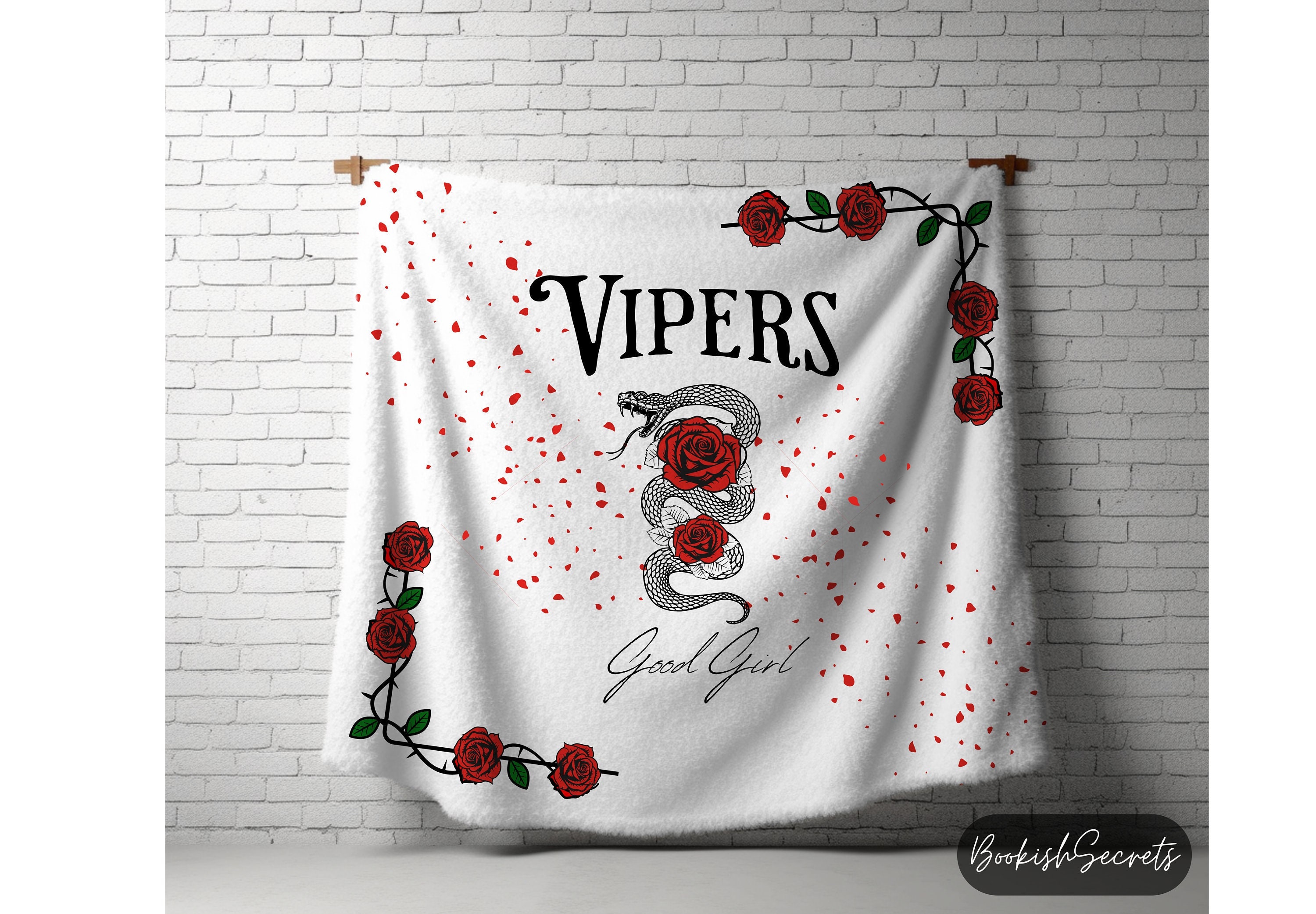Vipers Den, Viper Good Girl Blanket, Dark Romance,dark Academia Decor ...
