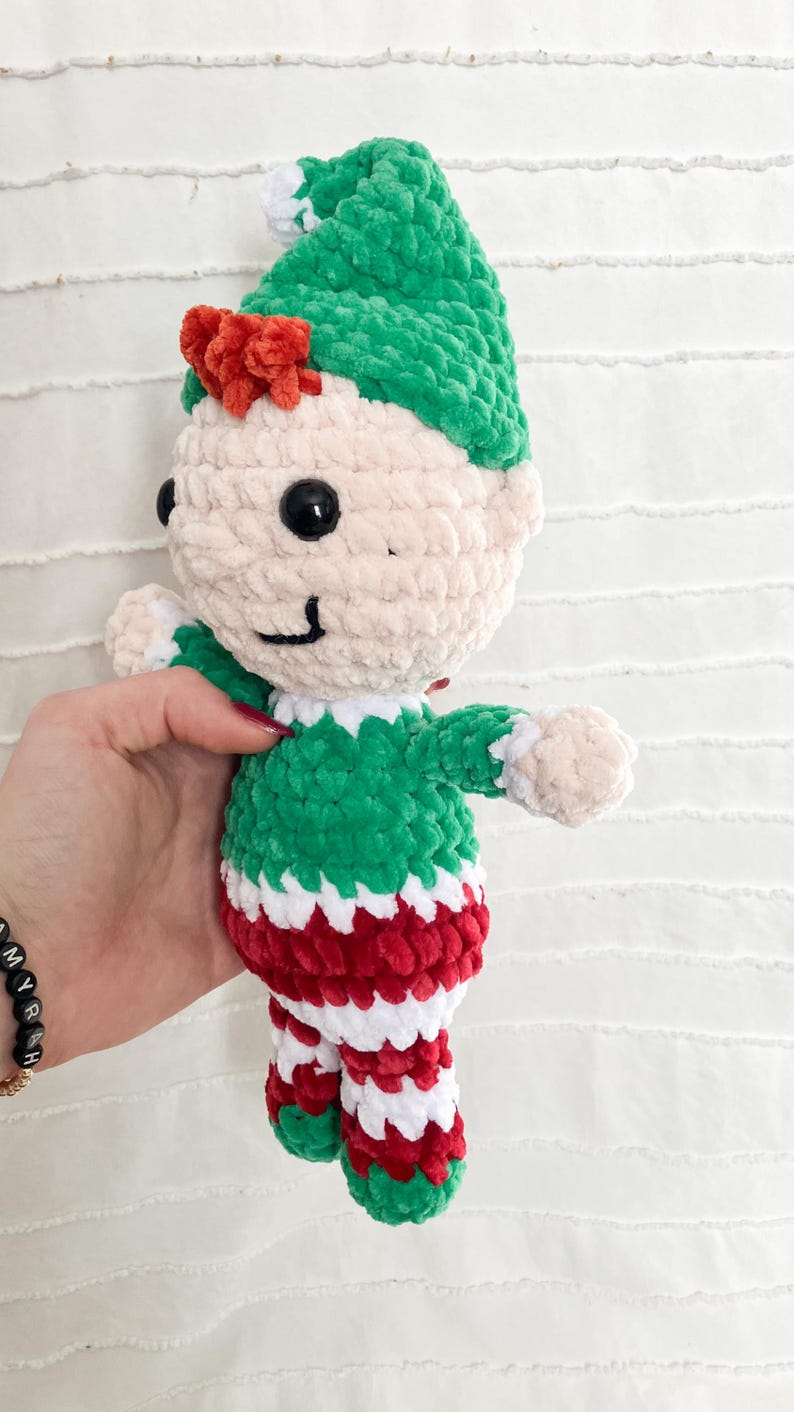 Crochet Christmas Elf Plushie | Customizable | Gift Idea | Holiday ...