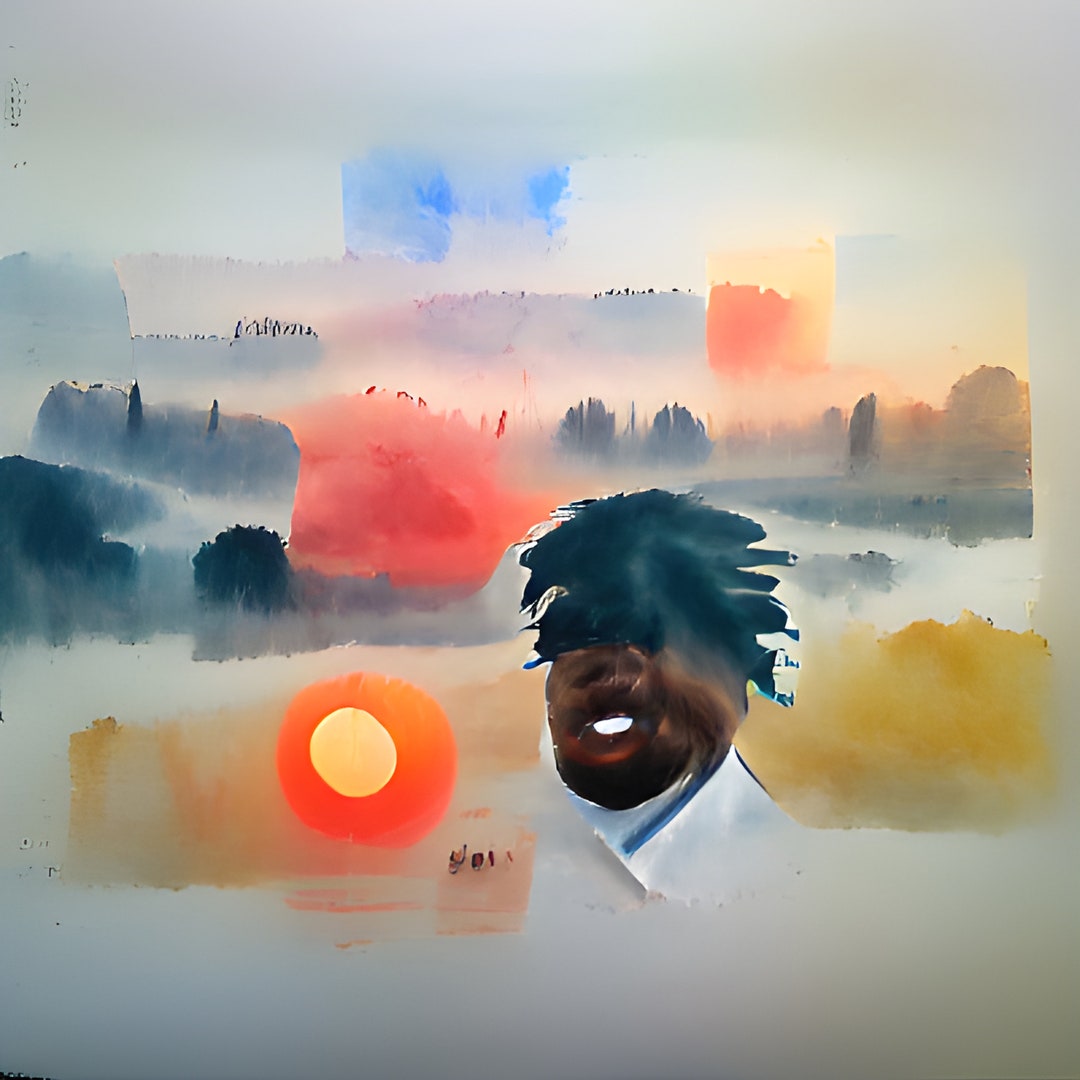 Sampha and the Sun - Digital Print (sampha Series, 3 of 3) - Etsy