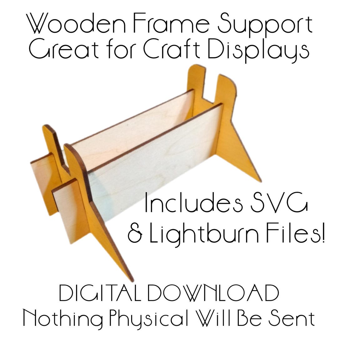 3MM Sign Holder Frame Digital | SVG File | Laser Cut File for Lightburn ...