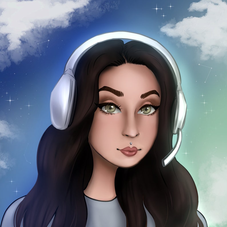 Custom Profile Picture Twitch Icon Portrait Digital Avatar Art - Etsy