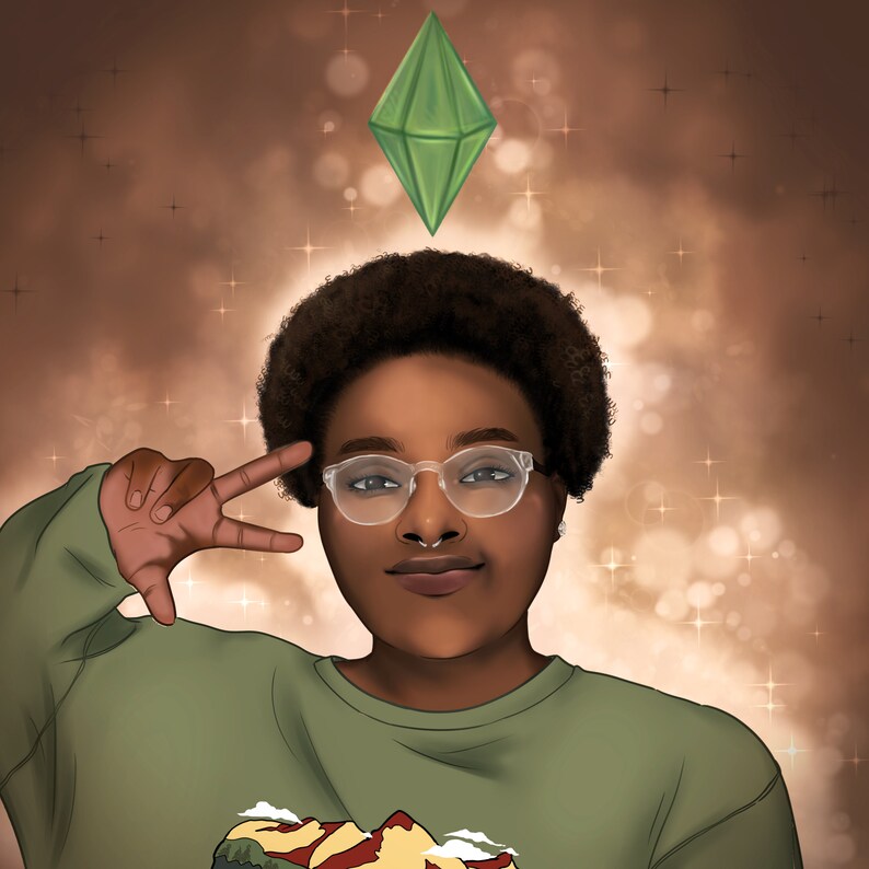 Custom Profile Picture Twitch Icon Portrait Digital Avatar Art - Etsy