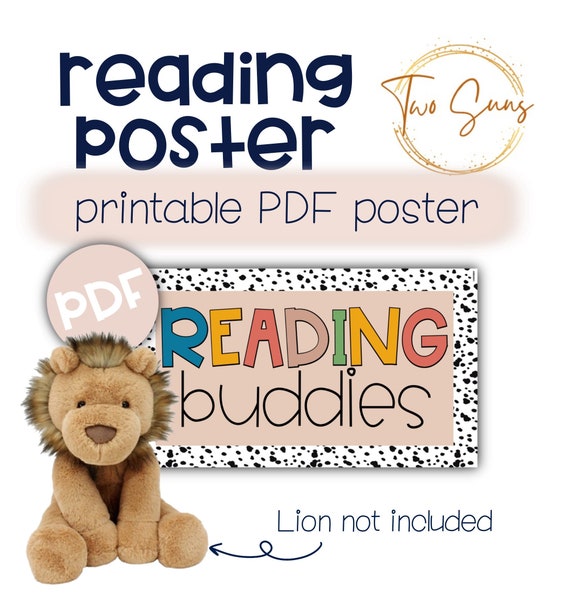 Reading Buddies Poster Classroom Posters Learning Resources - Etsy ...