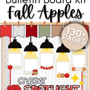 Fall Apples Student Spotlight Bulletin Board, Printable Bulletin Boards ...