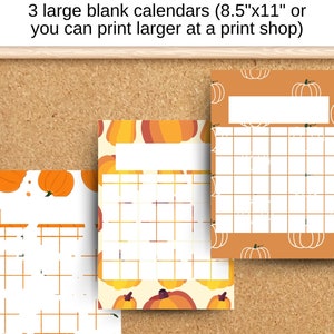 Orange Fall Pocket Chart Calendar With Weather, Season, Month & Day ...