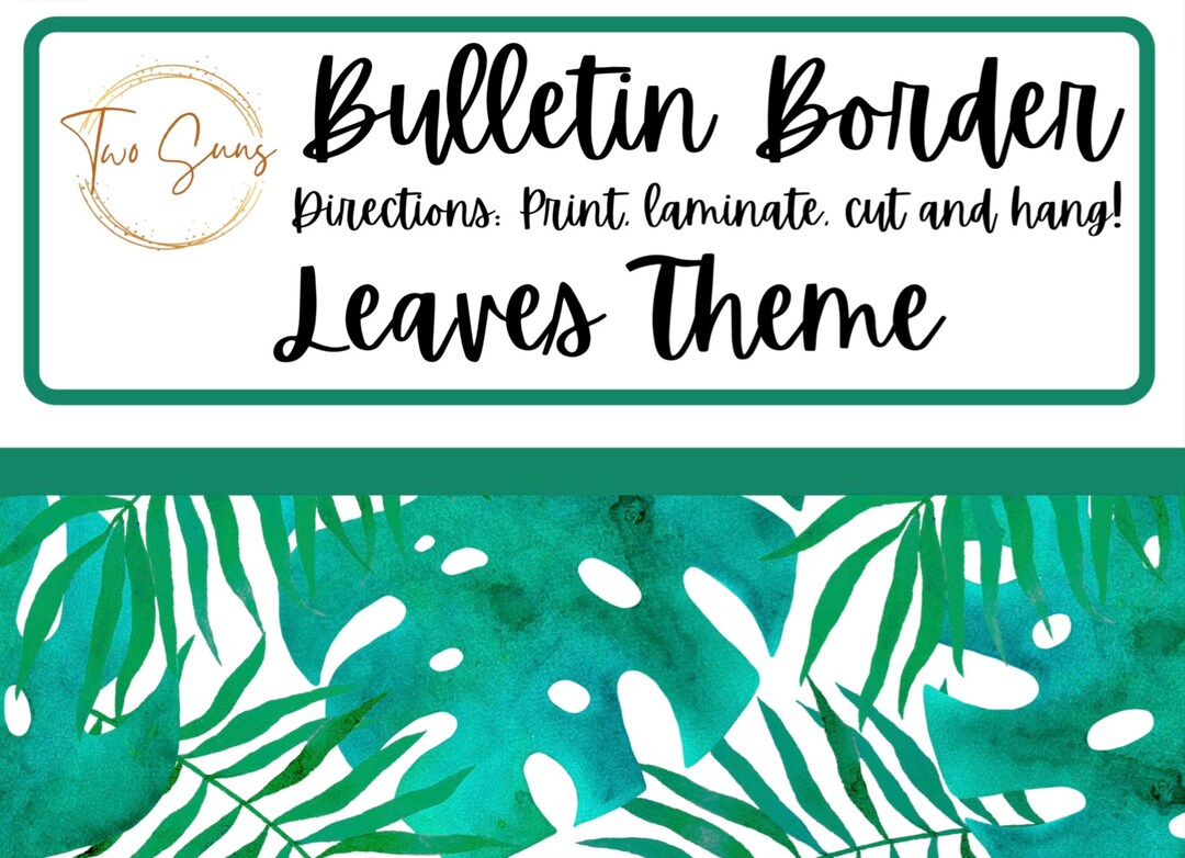 Classroom Bulletin Border, Bulletin Board Border, Printable Classroom ...