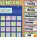 Pretty Pastels Pocket Chart Calendar With Weather, Season, Month & Day ...