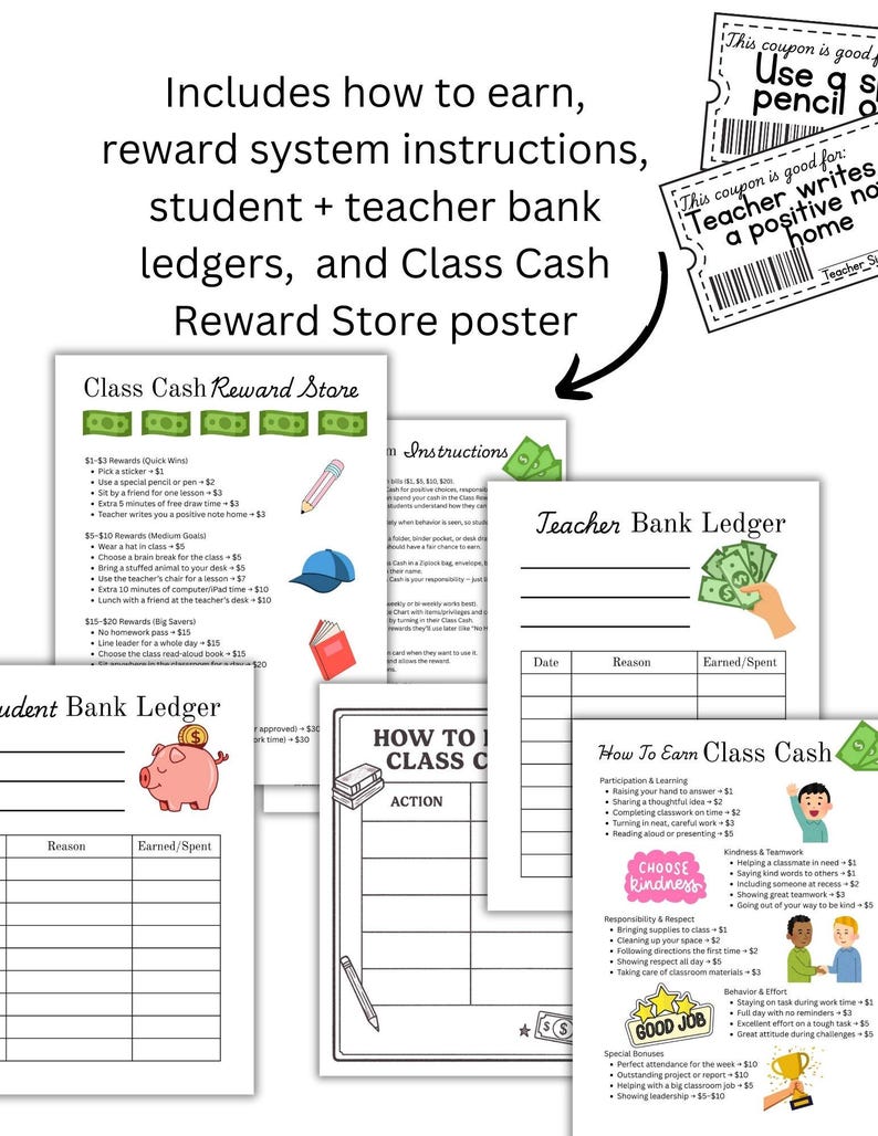 Editable Classroom Behavior Management System (printable PDF Charts ...