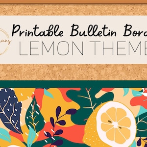 Lemon Theme Bulletin Board Border: Printable Classroom Decor (PDF) - Etsy
