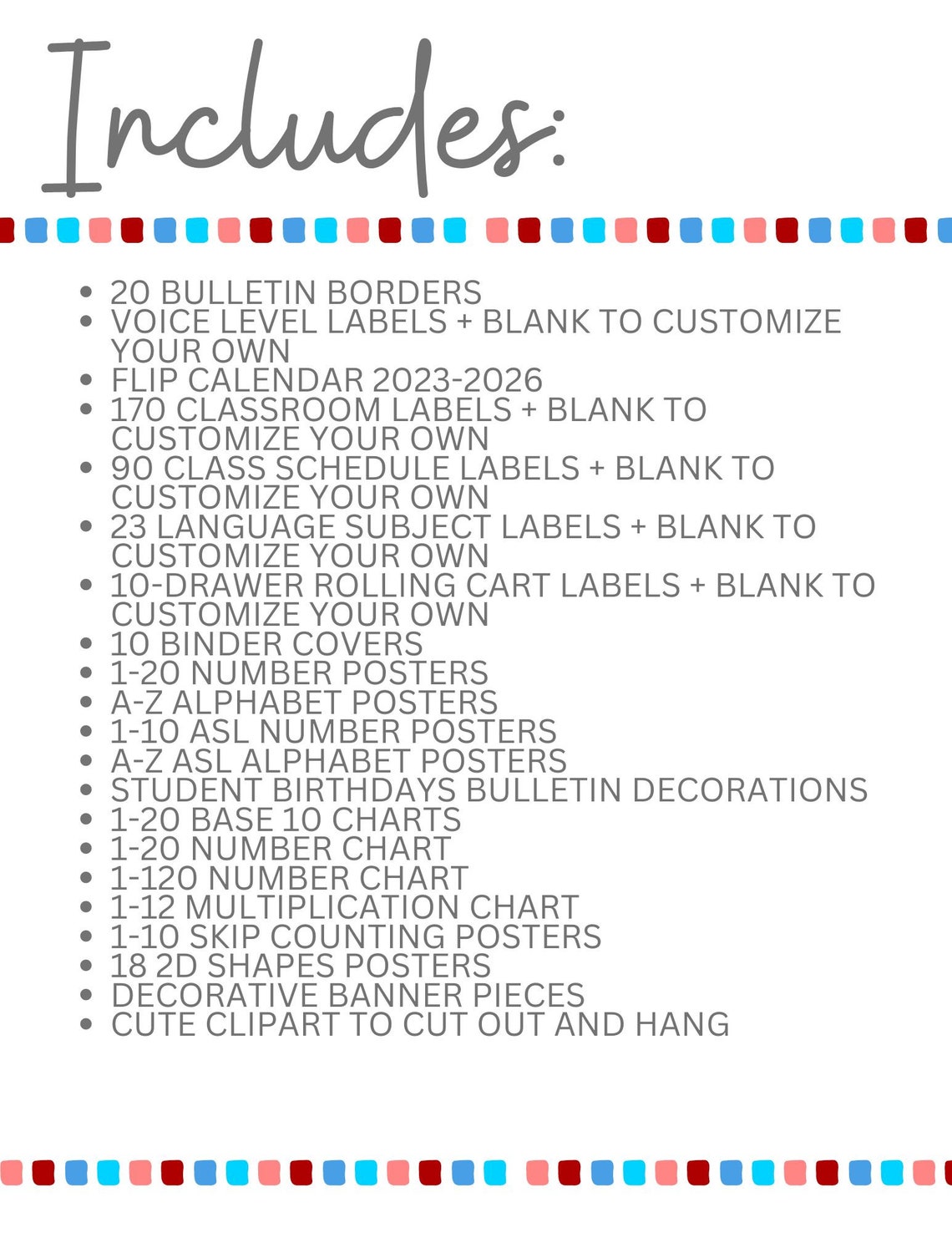 July 4th Classroom Decor Bundle, Modern Classroom, Customizable ...