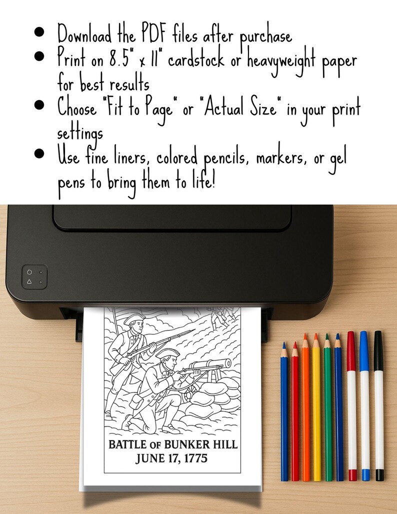 American Revolution Coloring Pages: US History Activity Set (PDF ...