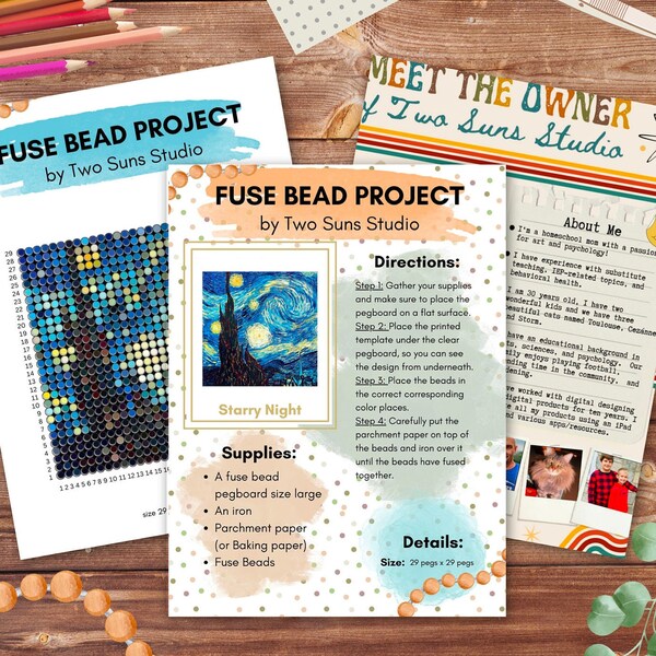 Fuse Bead Template - Etsy