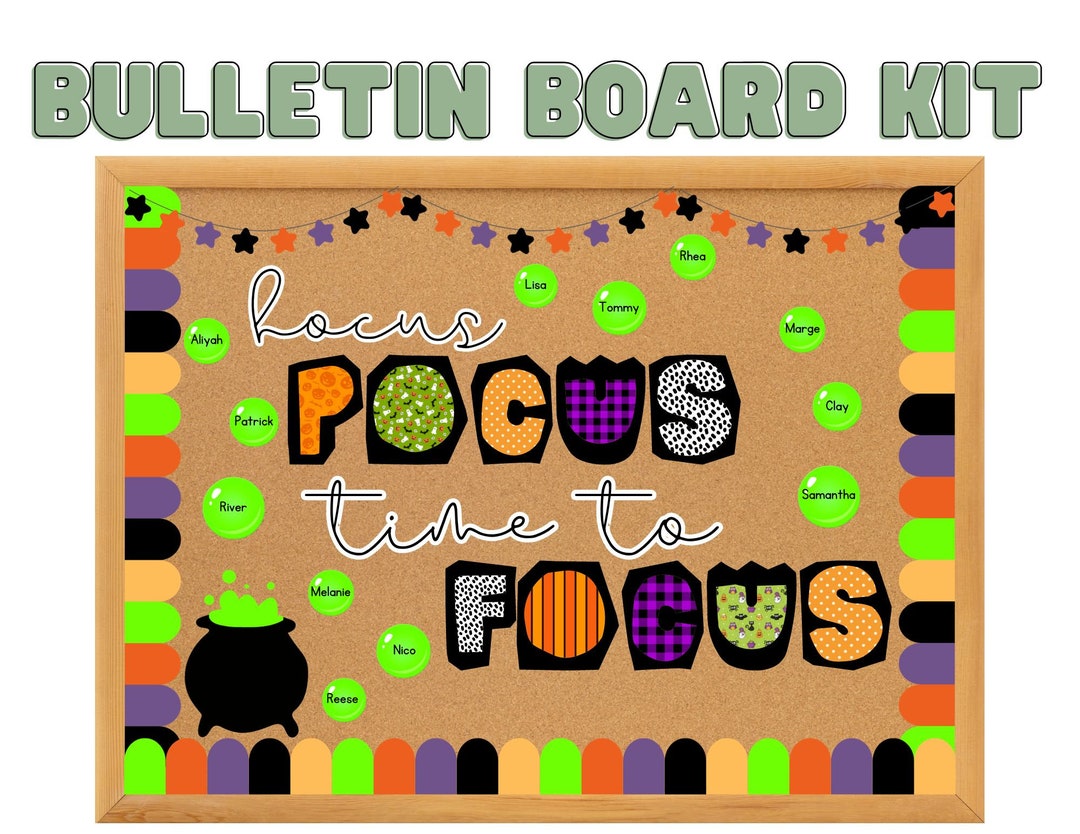 Fall Classroom Bulletin Board Kit: Hocus Pocus Theme (digital Download ...