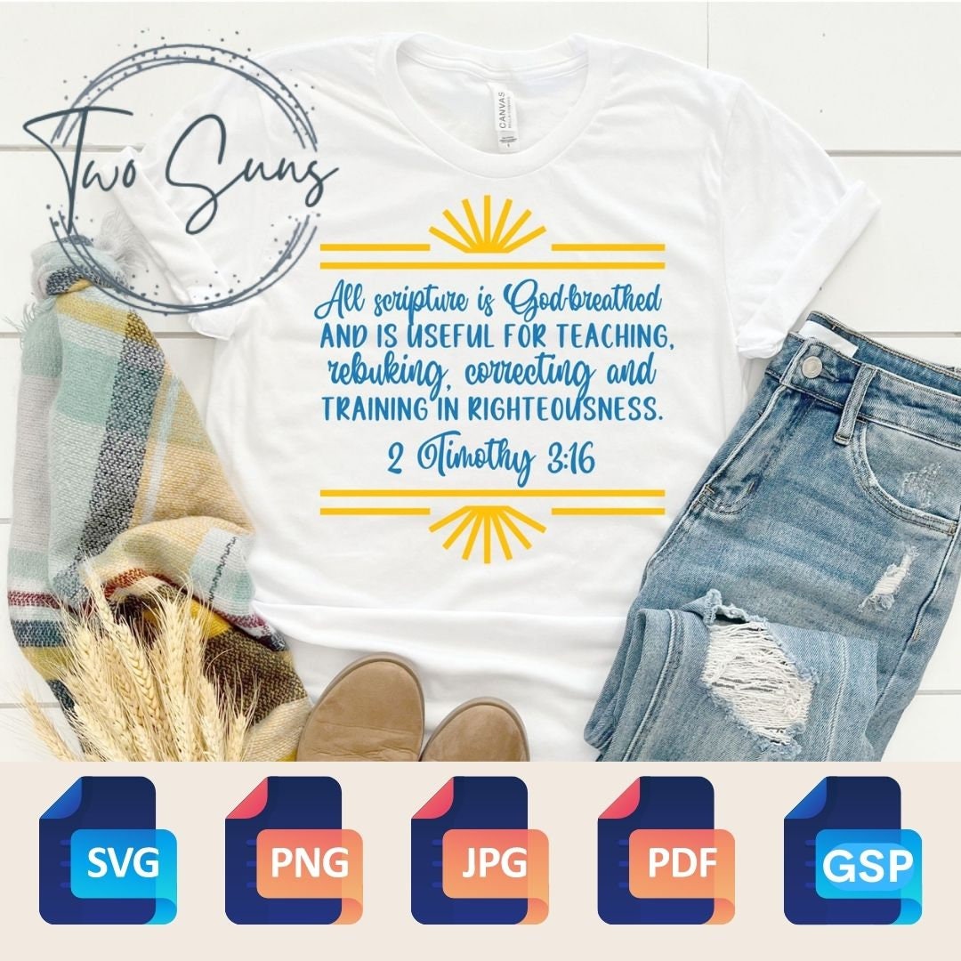 SVG File, Scripture Timothy, SVG Cut File, Silhouette, Cricut, Cut ...