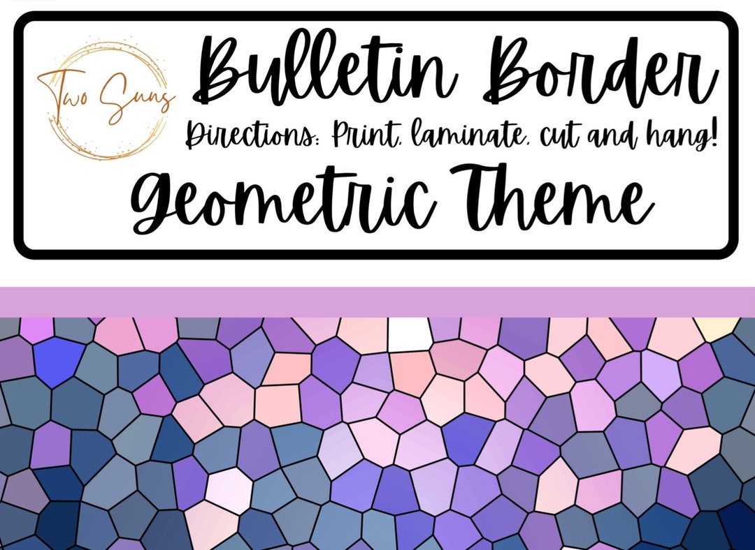 Classroom Bulletin Border Bulletin Board Border Printable - Etsy