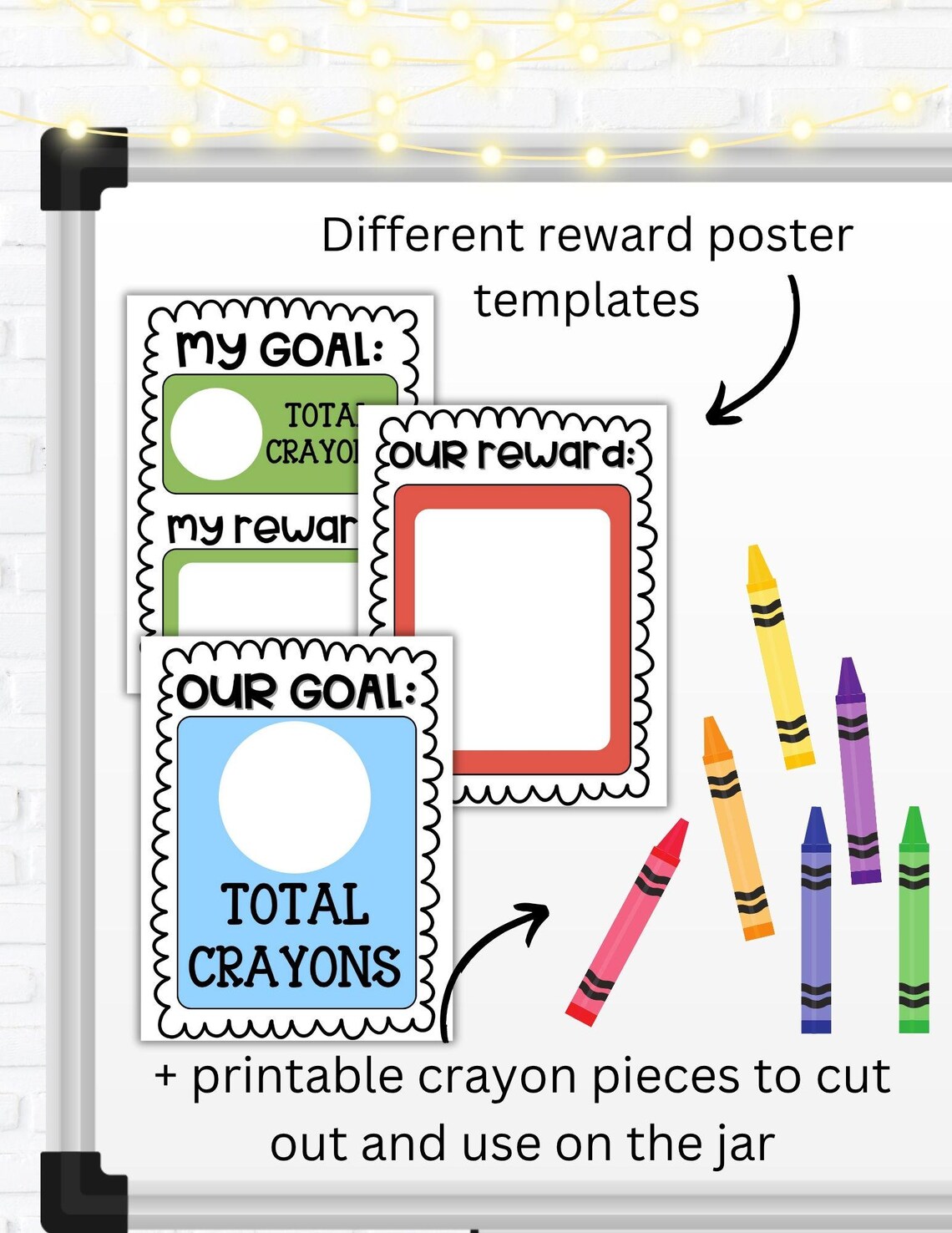 Crayon Classroom Student Reward Chart (plus CANVA LINK) Class Reward ...