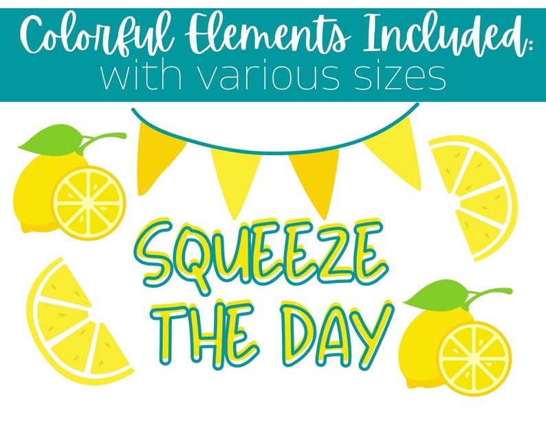 Squeeze the Day, Easy Bulletin Board Kits, Printable Bulletin Board Kit ...