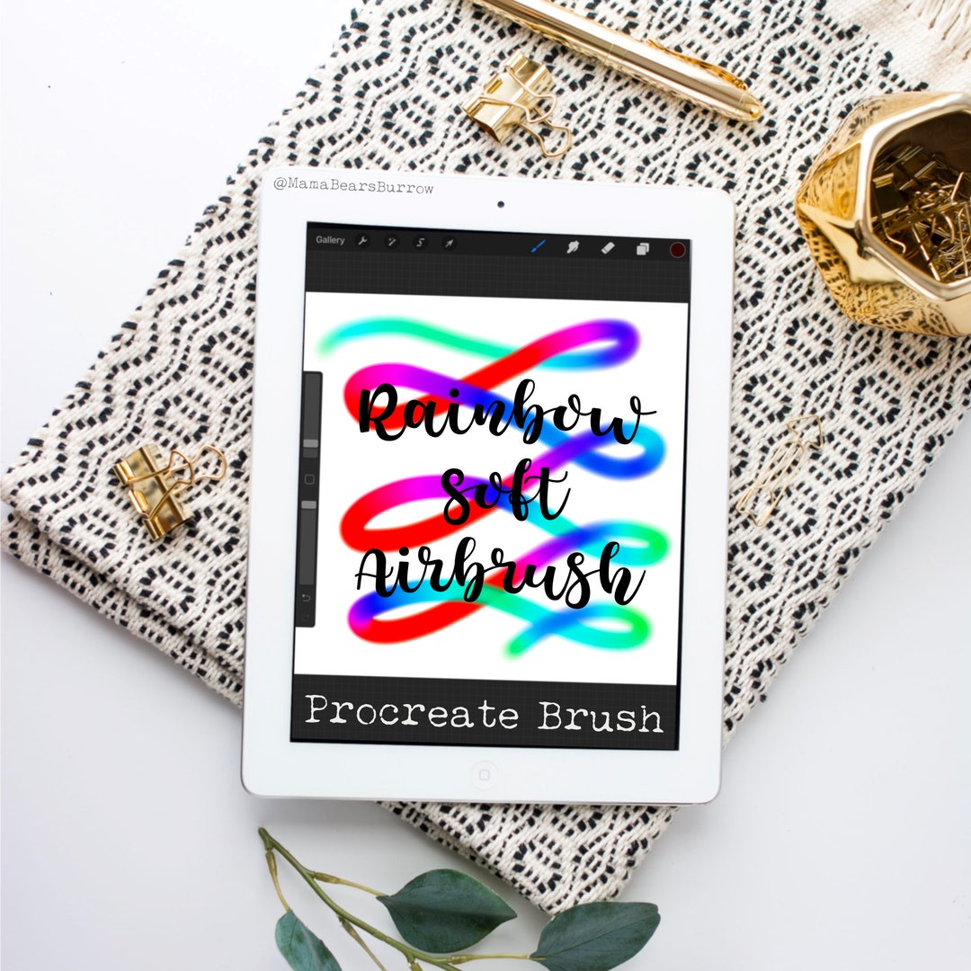 Rainbow Soft Air Brush for Procreate (digital Download) - Etsy