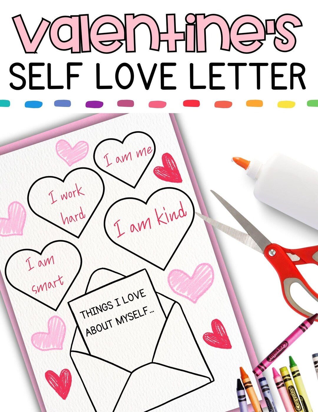 Valentine's Day Self Love Letter Project for Kids - Etsy