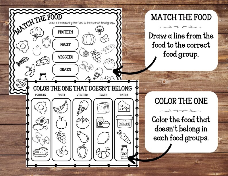 5 Activities for Food Group Sorting, Healthy Eating and Nutrition ...