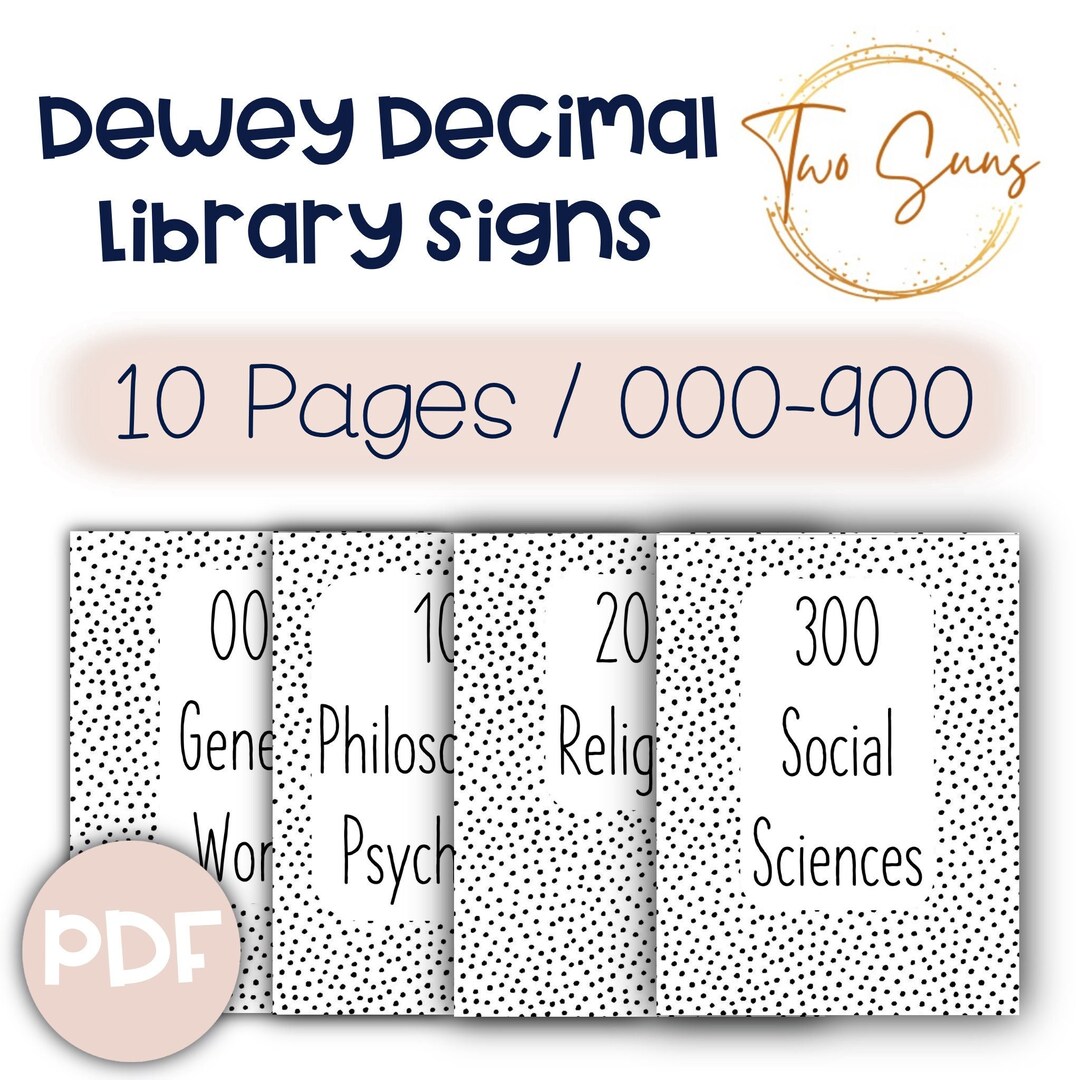 Dewey Decimal System Posters, Classroom Posters, Learning Resources ...