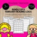 February Reading Logs: Color-in Trackers, Homeschool Printable (PDF) - Etsy