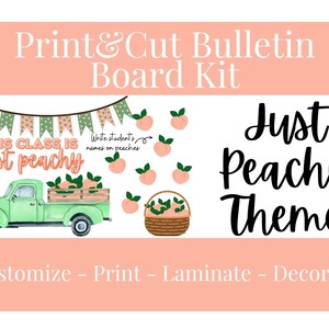 Just Peachy Bulletin Board Kit: 300+ Pages, Classroom Decor (PDF ...