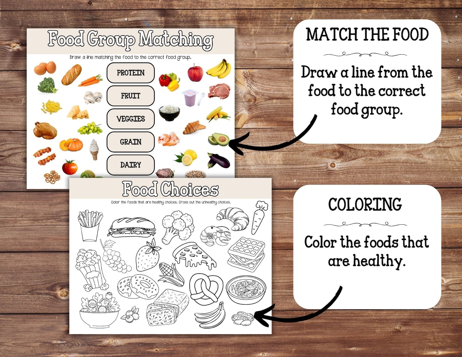 5 Food Group Posters & 7 Activities, Healthy Eating and Nutrition ...
