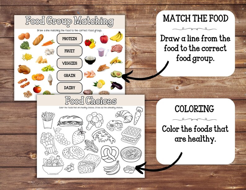 5 Food Group Posters & 7 Activities, Healthy Eating and Nutrition ...