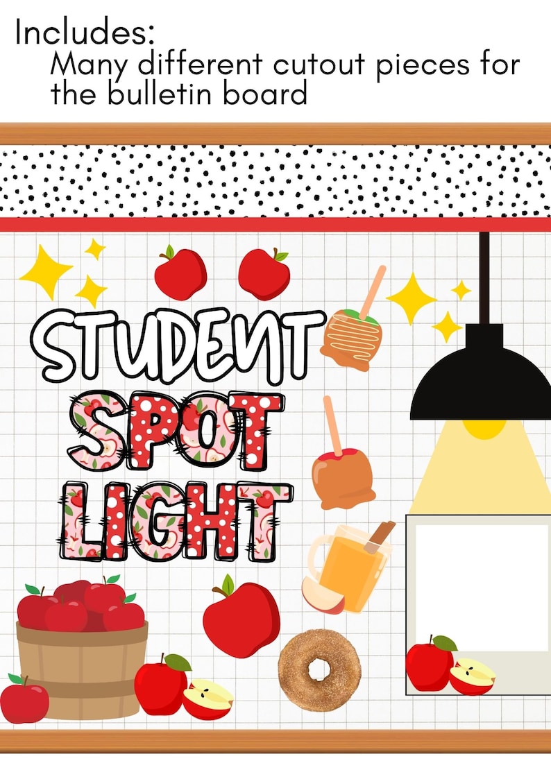 Fall Apples Student Spotlight Bulletin Board, Printable Bulletin Boards ...