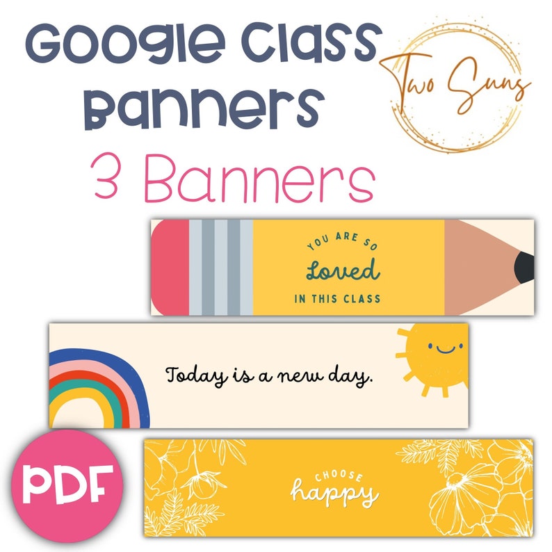 Google Classroom Banner, Classroom Banner, Virtual Learning, Learning ...