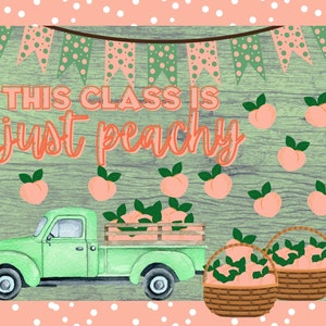 Just Peachy Bulletin Board Kit: 300+ Pages, Classroom Decor (PDF ...