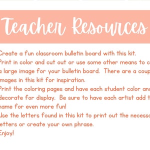 Just Peachy Bulletin Board Kit: 300+ Pages, Classroom Decor (PDF ...