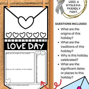 Valentine's Day History Project, History Activity, Upper Elementary ...