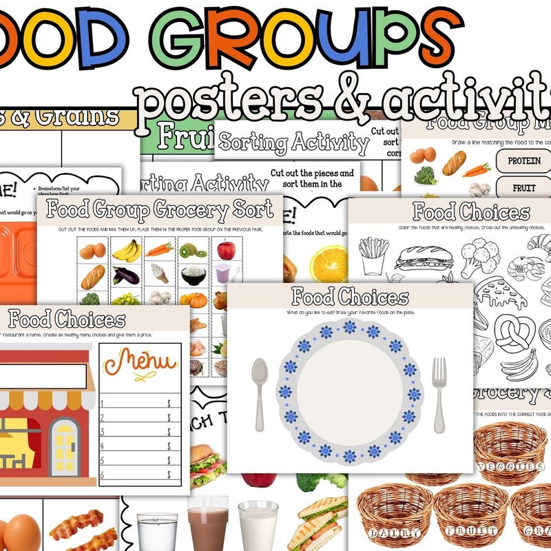 Food Group Printable - Etsy