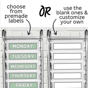 Mint Rolling Cart Labels: Classroom Organization (117 Labels) - Etsy