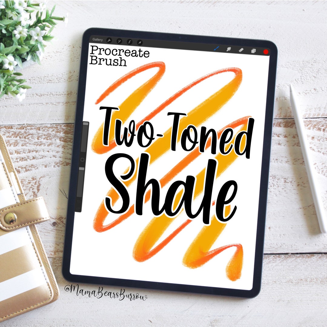 Two-toned Shale Procreate Brush (digital Download) - Etsy