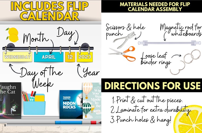 Lemon Classroom Decor Bundle, Modern Classroom, Customizable Classroom ...