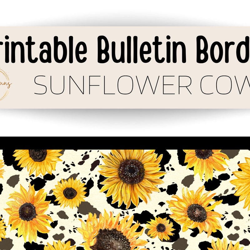 Cow Print Border - Etsy