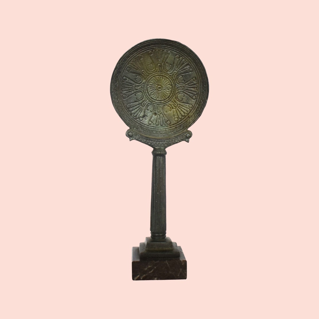 Ancient Greek Mirror With Floral Design - Classic Period - About 500 BC ...