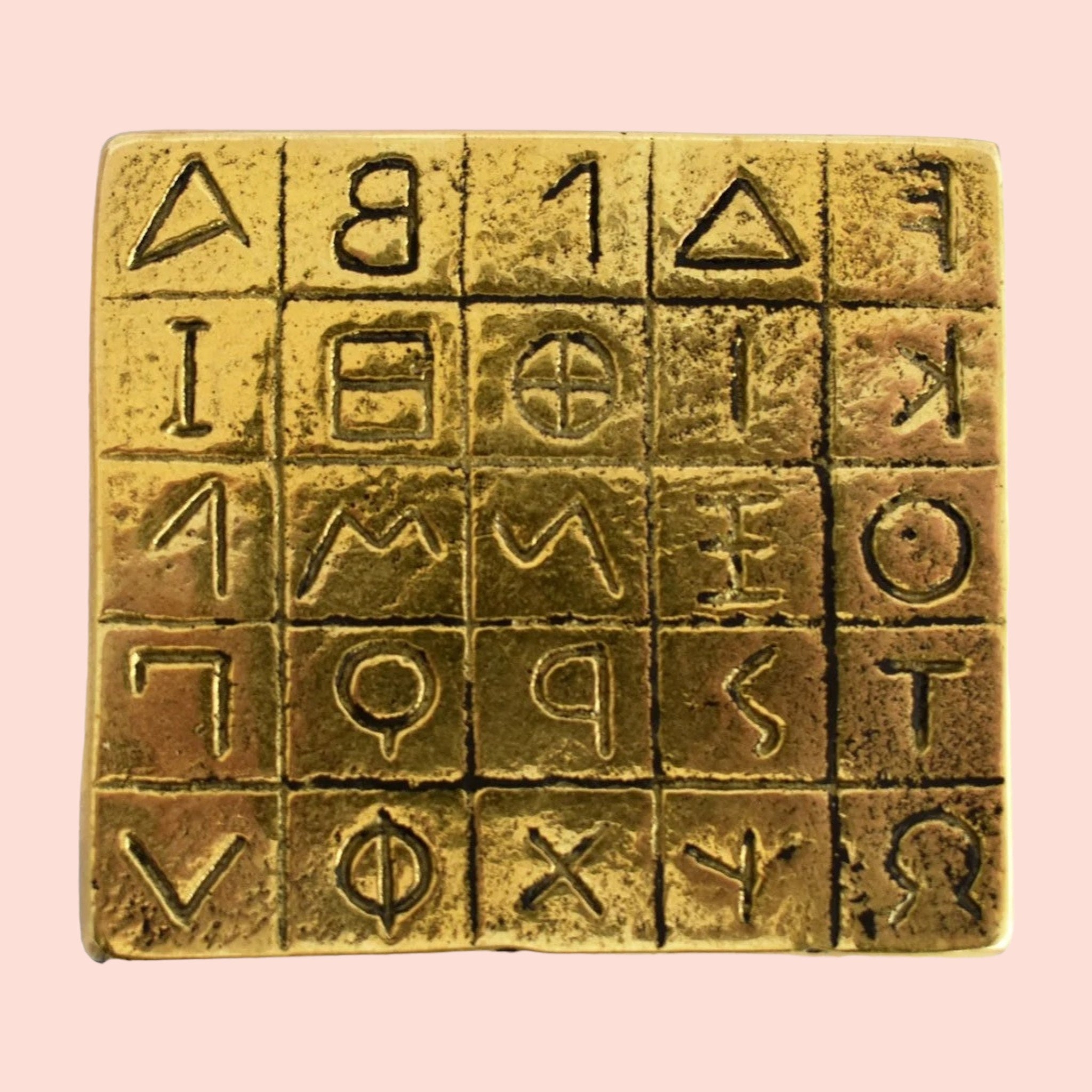 Ancient Greek Alphabet Paperweight the Ancestor of All Modern European ...