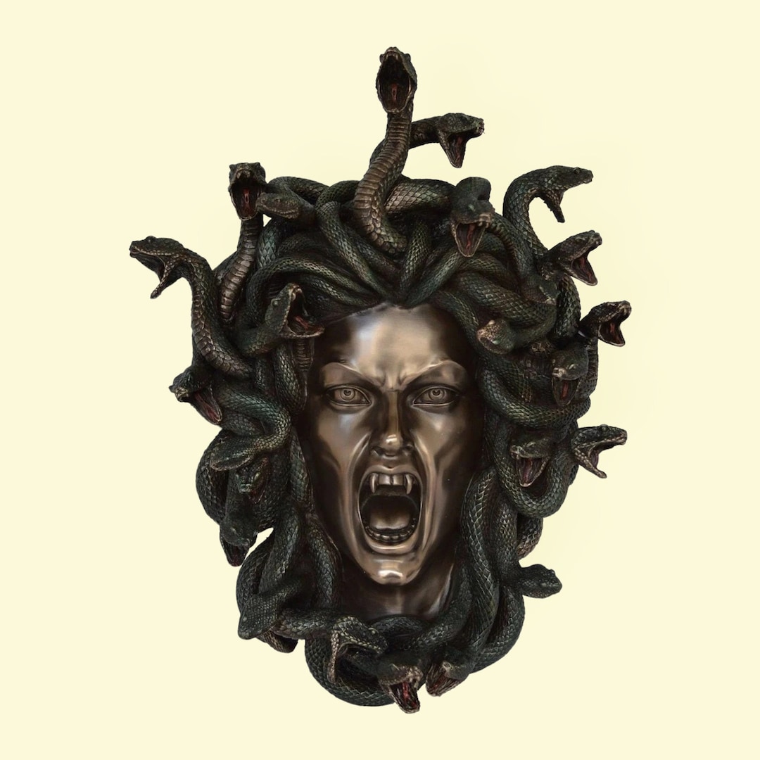 Medusa Mask the Most Famous of the Monster Figures Known as Gorgons ...