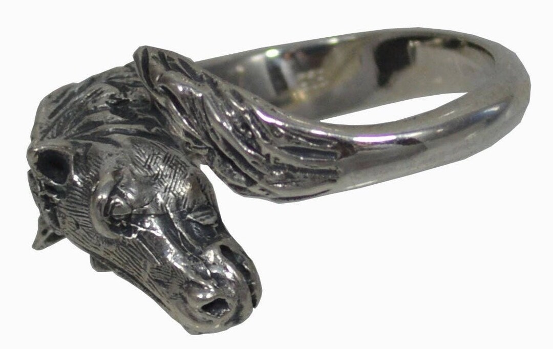 Horse Head Symbol of Determination, Endurance Ring Size Between Us 7 to ...