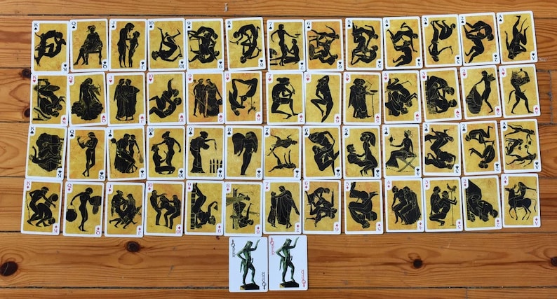 Ancient Greek Lovers Playing Cards 2 Decks Inspired by Black Figured ...