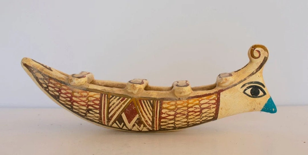 Terracotta Model of a Boat - Cyprus, 700 BC - Museum Replika - Ceramic ...
