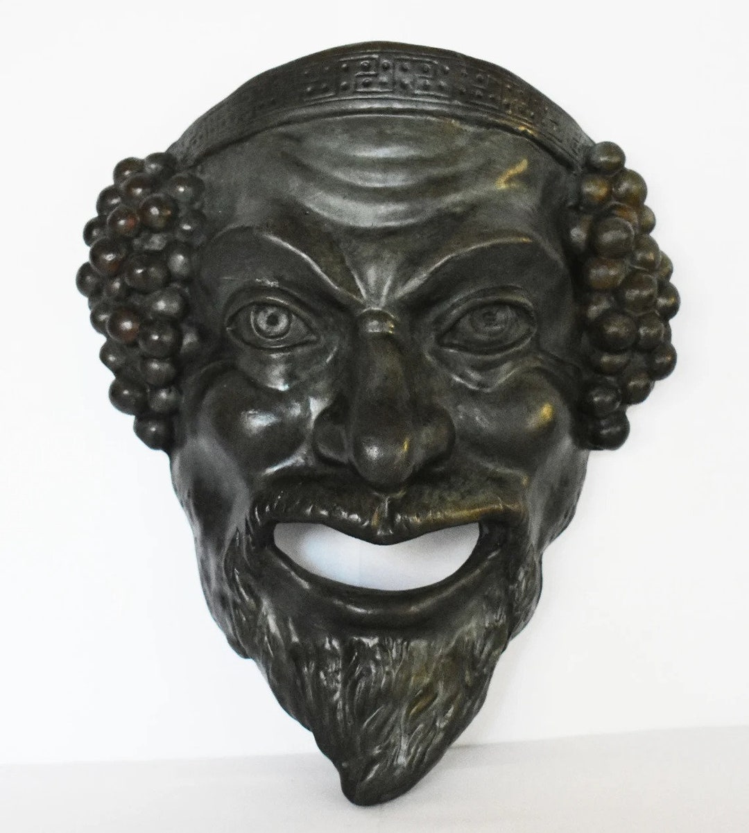 Dionysus Bacchus Mask Nature God of Fruitfulness and Vegetation ...